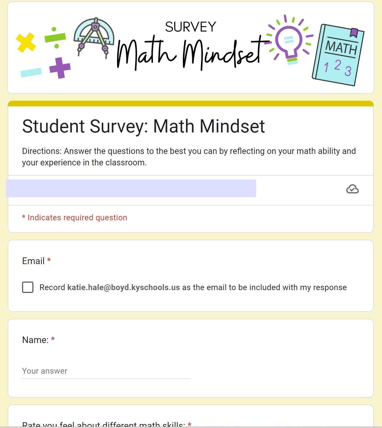 How Our Math Mindsets Survey Helped Ease Students’ Fears Around ...